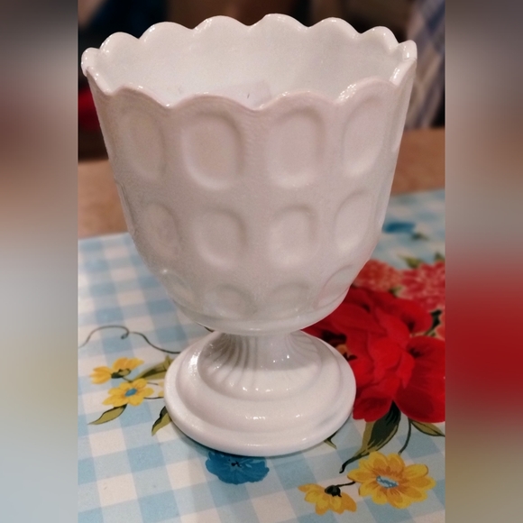 E O Brody | Accents | Eo Brody Co Milk Glass Footed Bowl Candy Dish ...